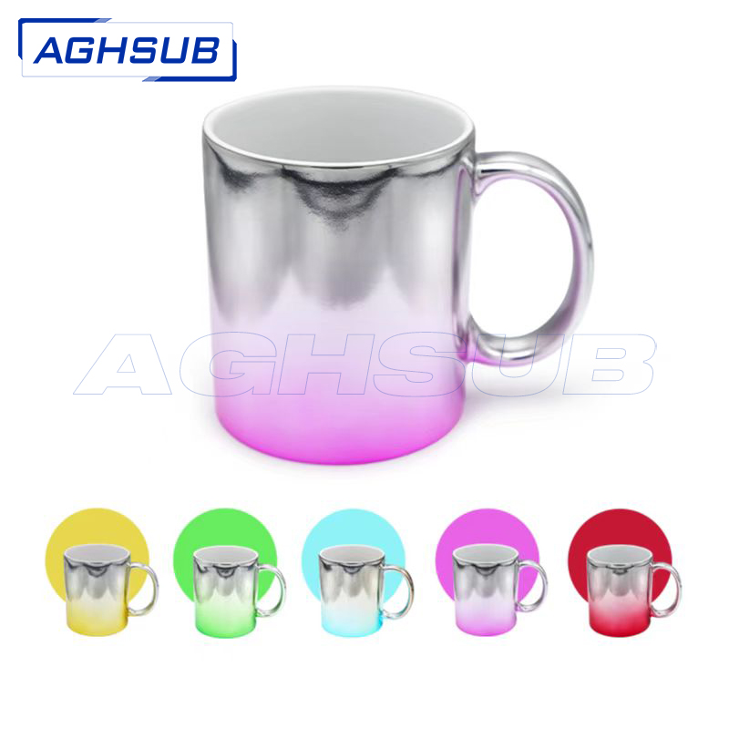 11oz sublimation iridescent ceramic mug