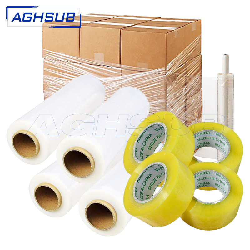 US warehouse packing stretch wrap scotch tape