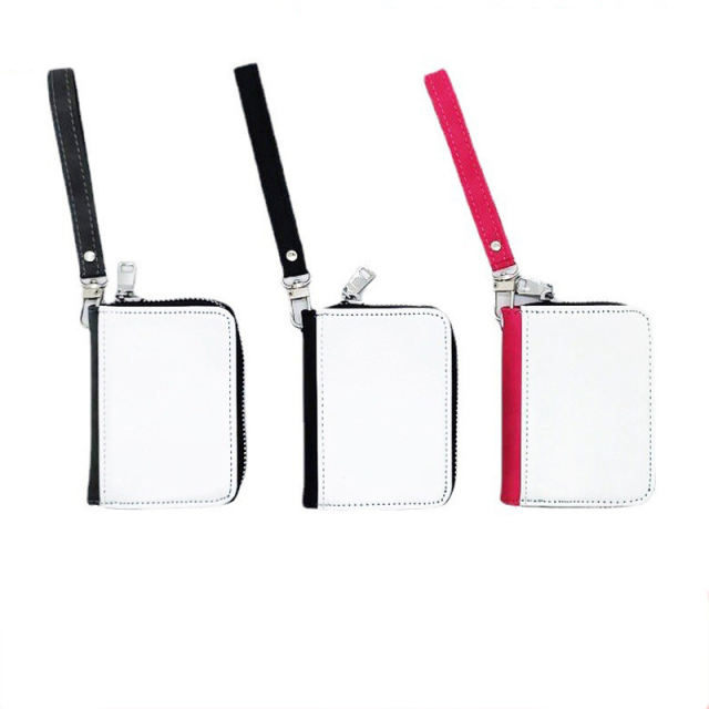 CHINA WAREHOUSE 4*3inch Sublimation blanks PU coin purse