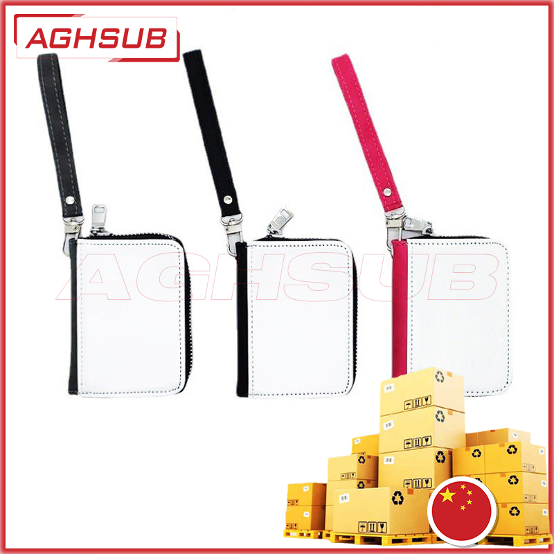 CHINA WAREHOUSE 4*3inch Sublimation blanks PU coin purse