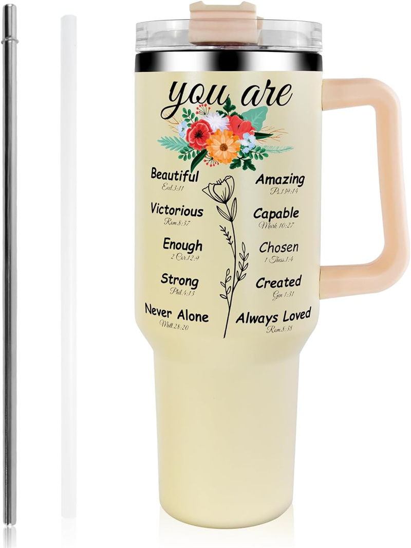 US warehouse 20oz Powder Coated Regular Tumbler Inspirational Cups