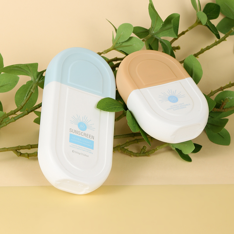 Factory Supply 2oz Soft Touch Square Shaped Plastic Sunscreen Bottle ...