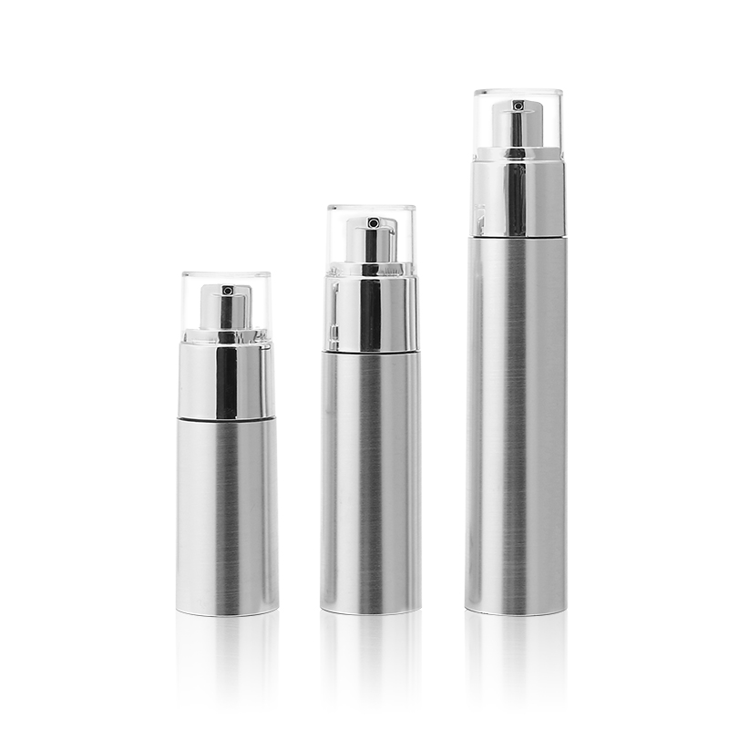 100Ml Clear Airless Pump Bottle Custom Printing Airless Lotion Cosmetic Bottle