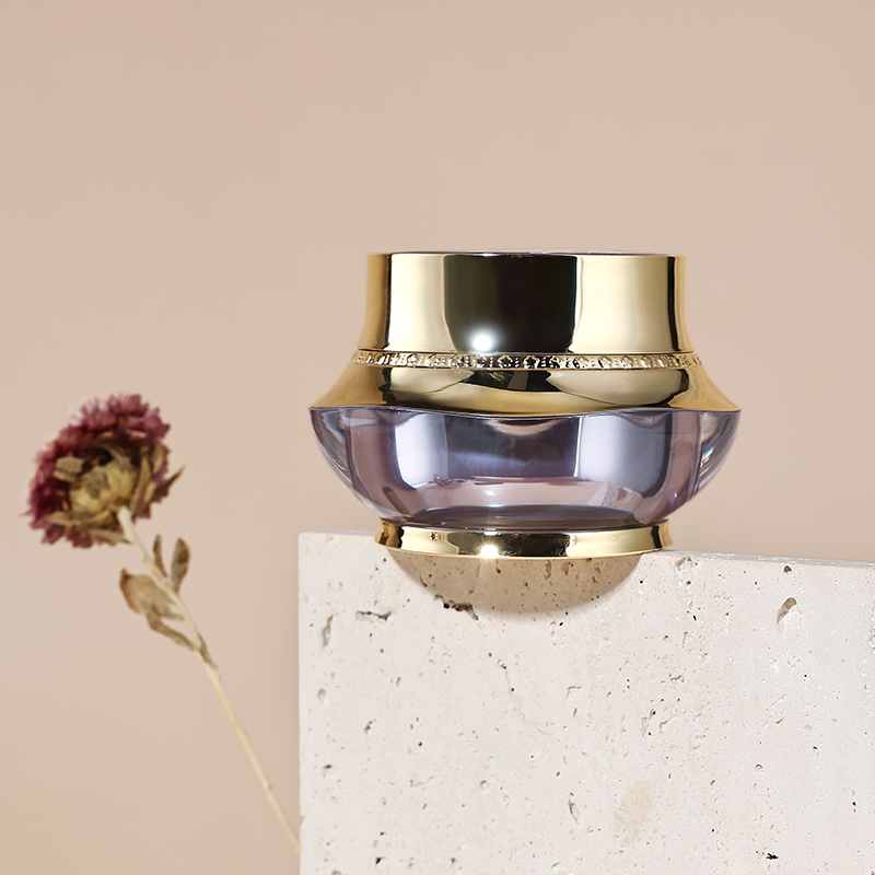 50ml Eye Cream Acrylic Cream Jar 2 Divide with Plastic Cap 25g*2 ...