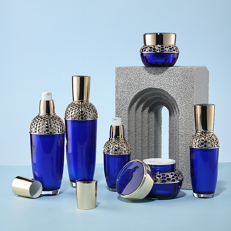 50ml Eye Cream Acrylic Cream Jar 2 Divide with Plastic Cap 25g*2 ...