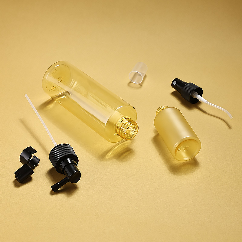 Custom Printing Boston Round Plastic Bottle 250ml Blue PET Bottle Packaging