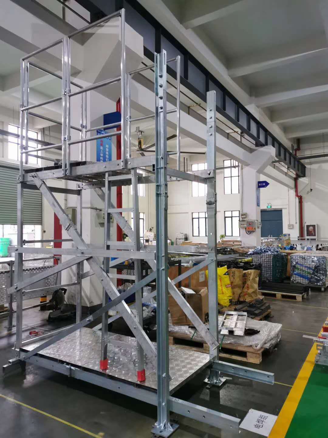 Top Stage Platform for Elevator Installation Work- Scaffold-less ...