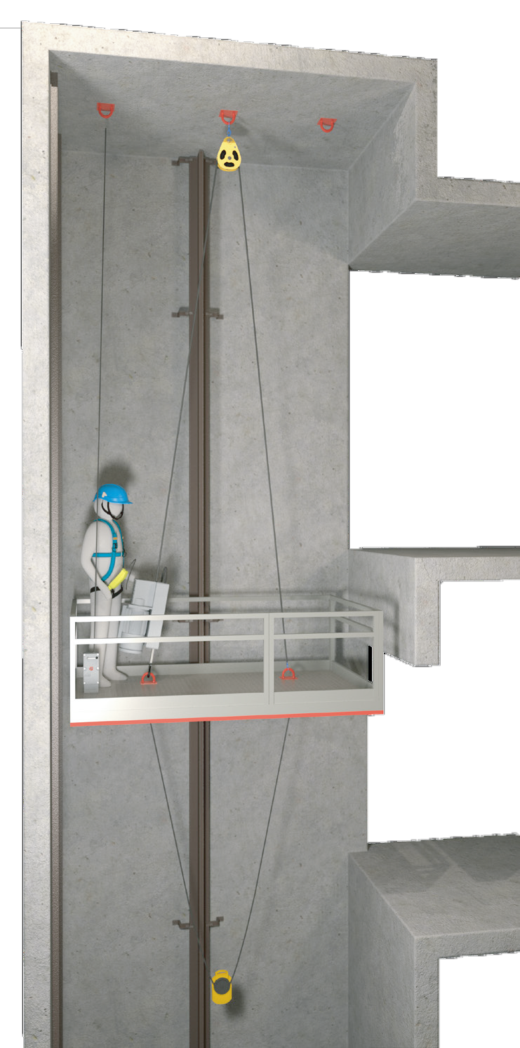 Manride Traction Hoist with Elevator Cabin,Other Elevator Installation ...