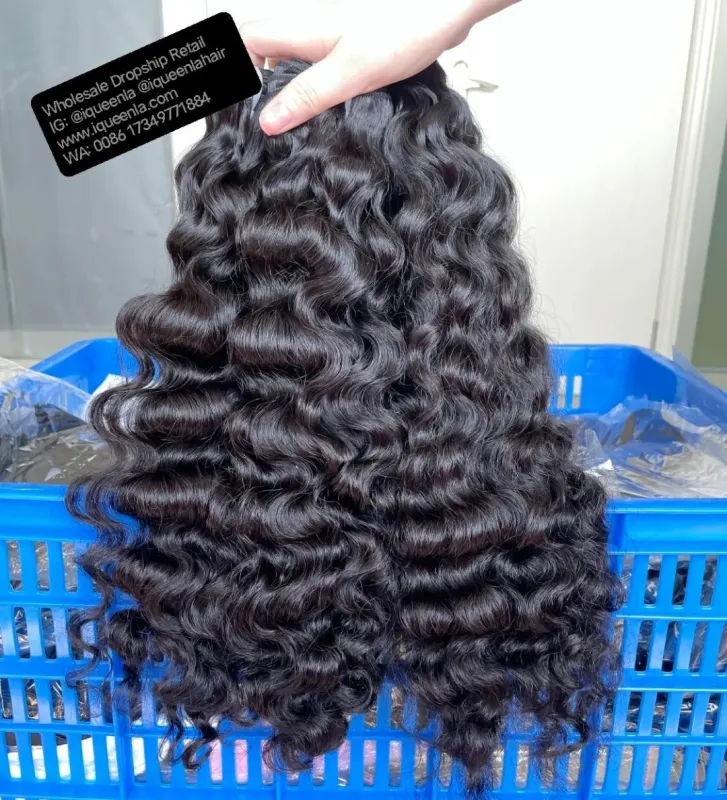 iqueenla Burmese Curly Raw Hair 1/3/4 Bundles Deals