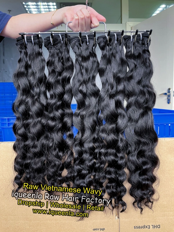 iqueenla Vietnamese Wavy Raw Hair Bundle 1/3/4 Lots Deal