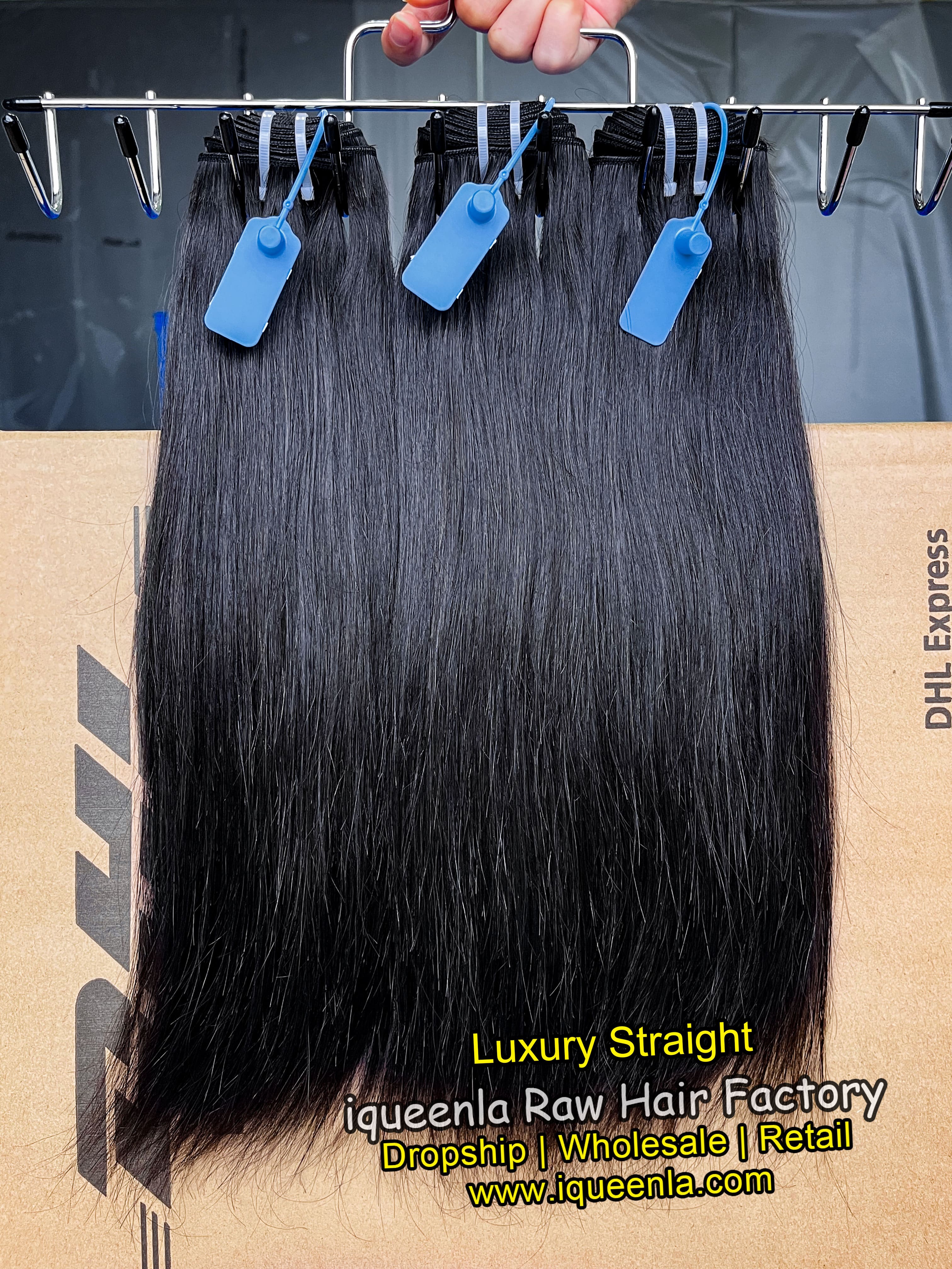 iqueenla High Quality Straight Luxury Human Hair 1/3/4 Bundles Deal