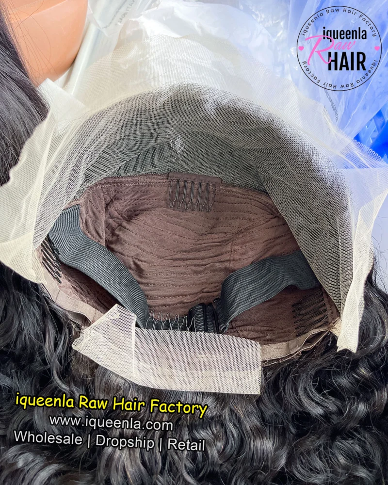 iqueenla Water Wave 4x4/5x5/13x4 Transparent and HD Lace Pre-made Wig