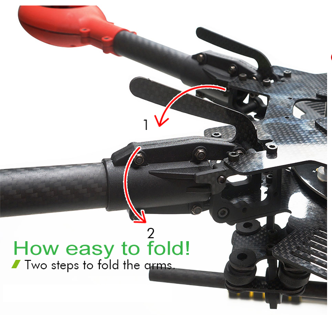 ARRIS M700 700MM Foldable Carbon Fiber Hexacopter Frame