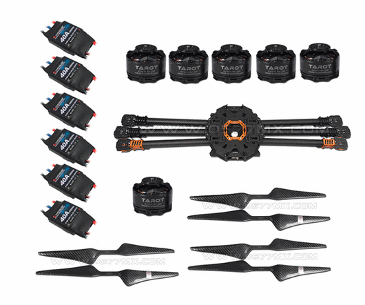 Tarot Foldable Hexa-copter Carbon Fiber Frame TL960A