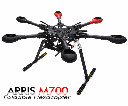 ARRIS M700 700MM Foldable Carbon Fiber Hexacopter Frame