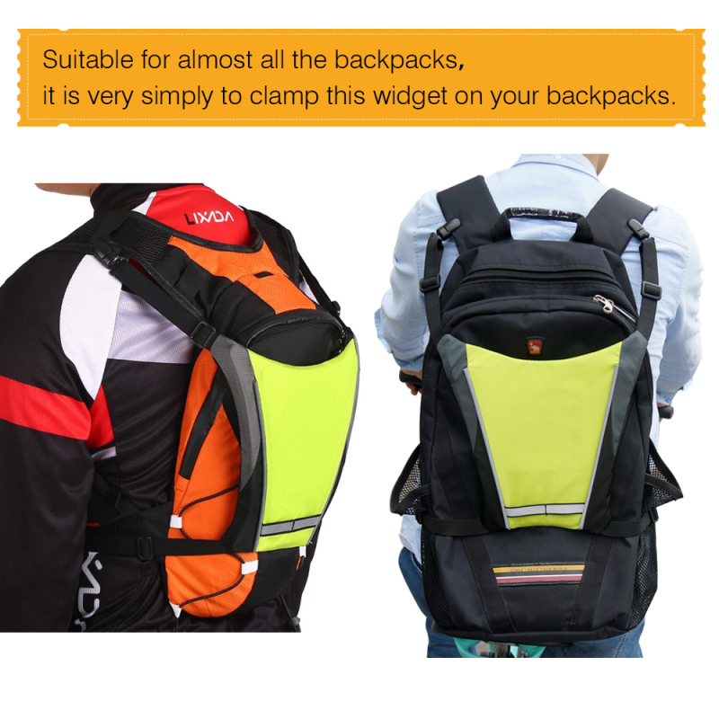 LED Turn Signal Bike Pack Accessory/Bicycle Backpack Widget,