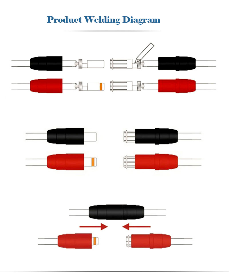 Amass AS150 Connectors Anti Spark 7mm Gold Bullet AS150 Male Female ...