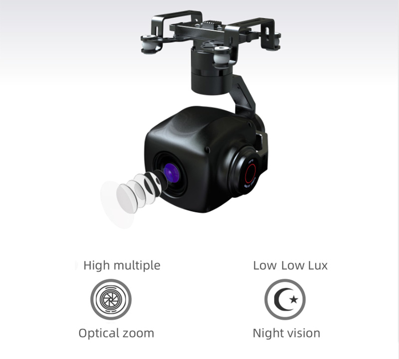 INYYO QR 20W 20X Optical Zoom 4MP Night Vision Camera with 3 Axis ...