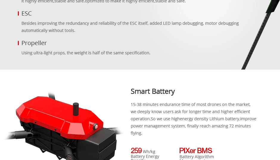 T-Motor T-Drone M690A 산업용 드론 - 4축 1kg 페이로드 71분 긴 비행 시간 10KM 거리 산업용 UAV – RCDrone