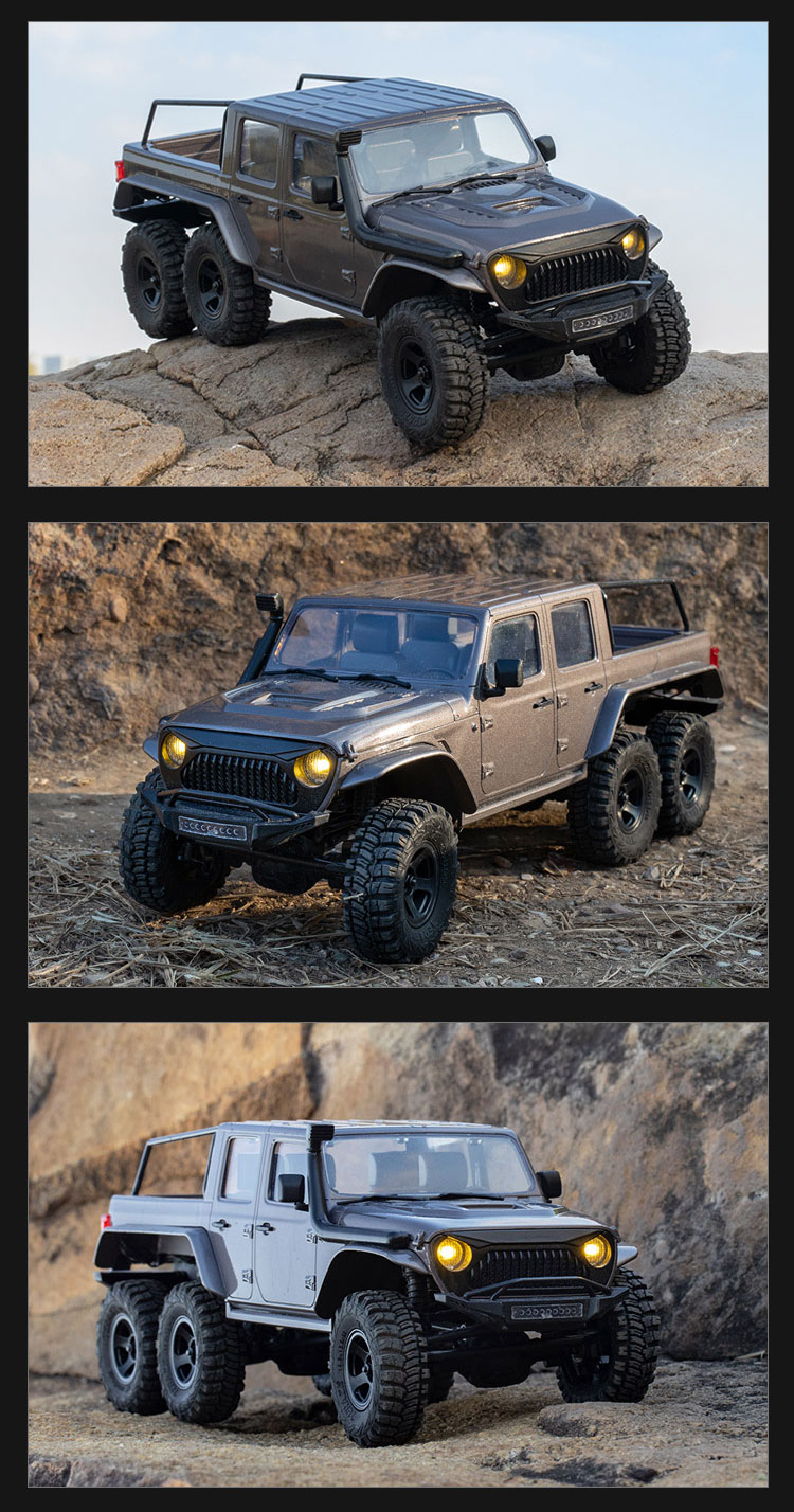 Rochobby 1:18 Cheyenne 6x6 All Wheel Drive RC Crawler RTR