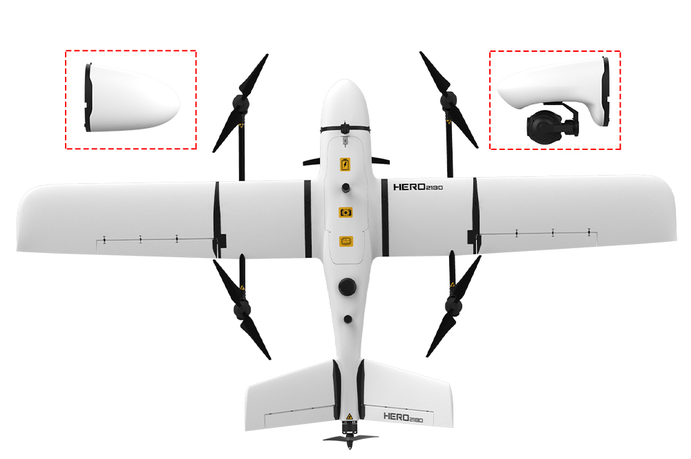 Makeflyeasy HERO VTOL inspection drone Aerial Survey Carrier Vertical ...