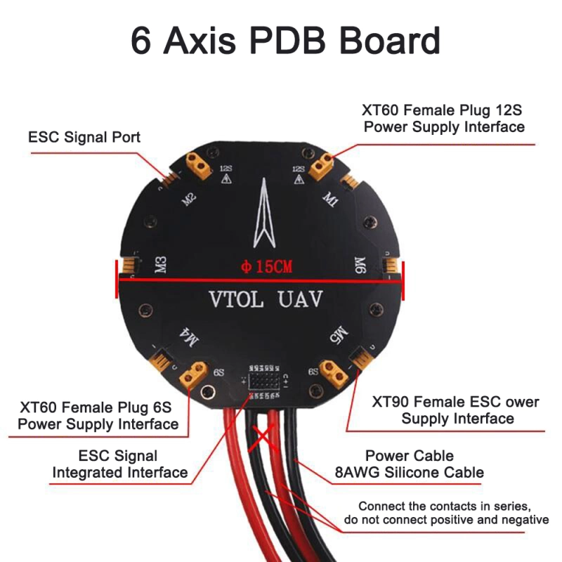 12S 480A High Current PDB Power Distribution Board for Quadcopter ...