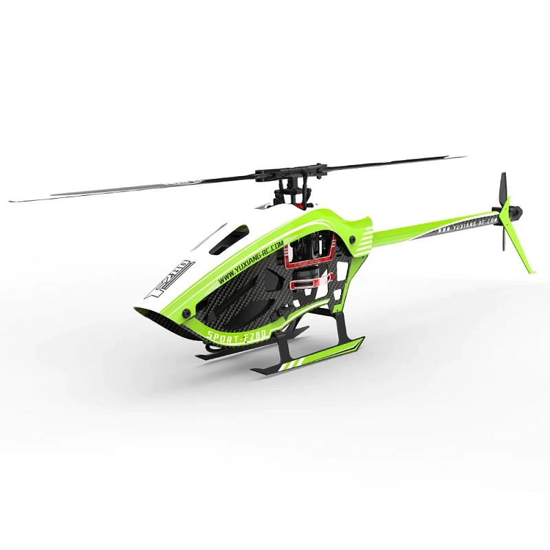 YXZNRC F280 2.4G 6CH 6-Axis Gyro 3D6G RC Helicopter Dual Brushless ...