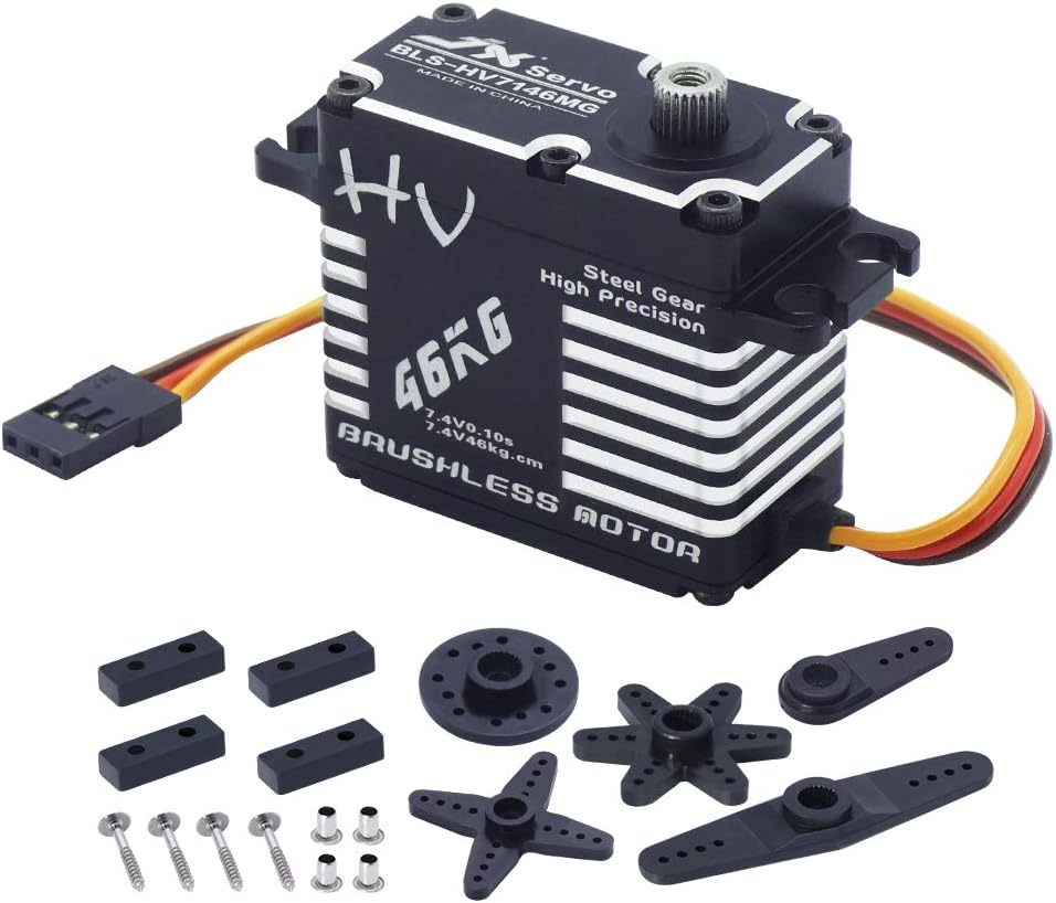 JX BLS-HV7146MG 46kg Brushless High Precision Steel Gear Full CNC ...