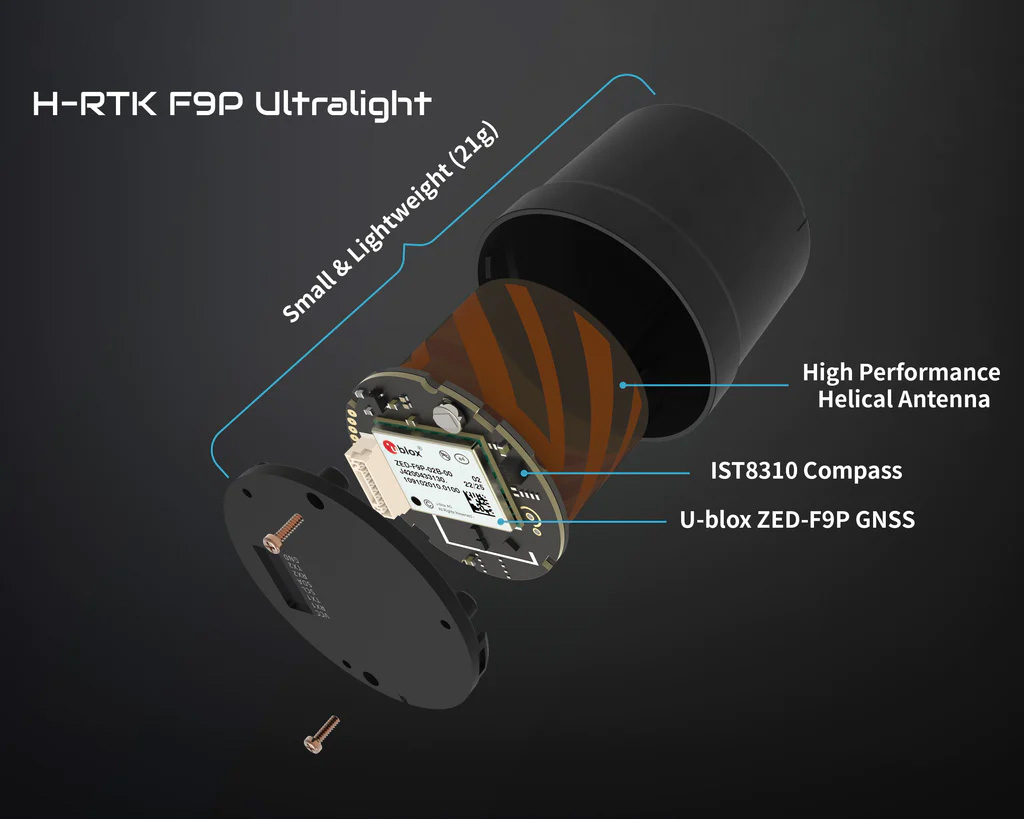 Holybro H-RTK F9P Ultralight U-blox ZED-F9P RTK GNSS Module