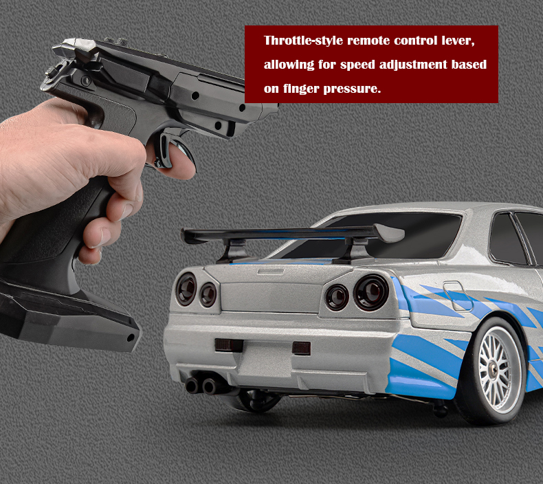 LDRC LD1899 GTR 1/18 Scale High Speed RC Drift Car RTR