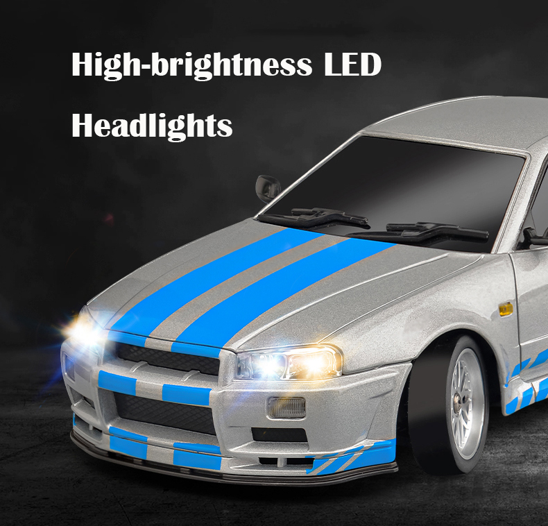 LDRC LD1899 GTR 1/18 Scale High Speed RC Drift Car RTR