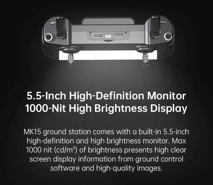 SIYI MK15 Mini Handheld Remote Controller 15KM 1080P Digital Image ...