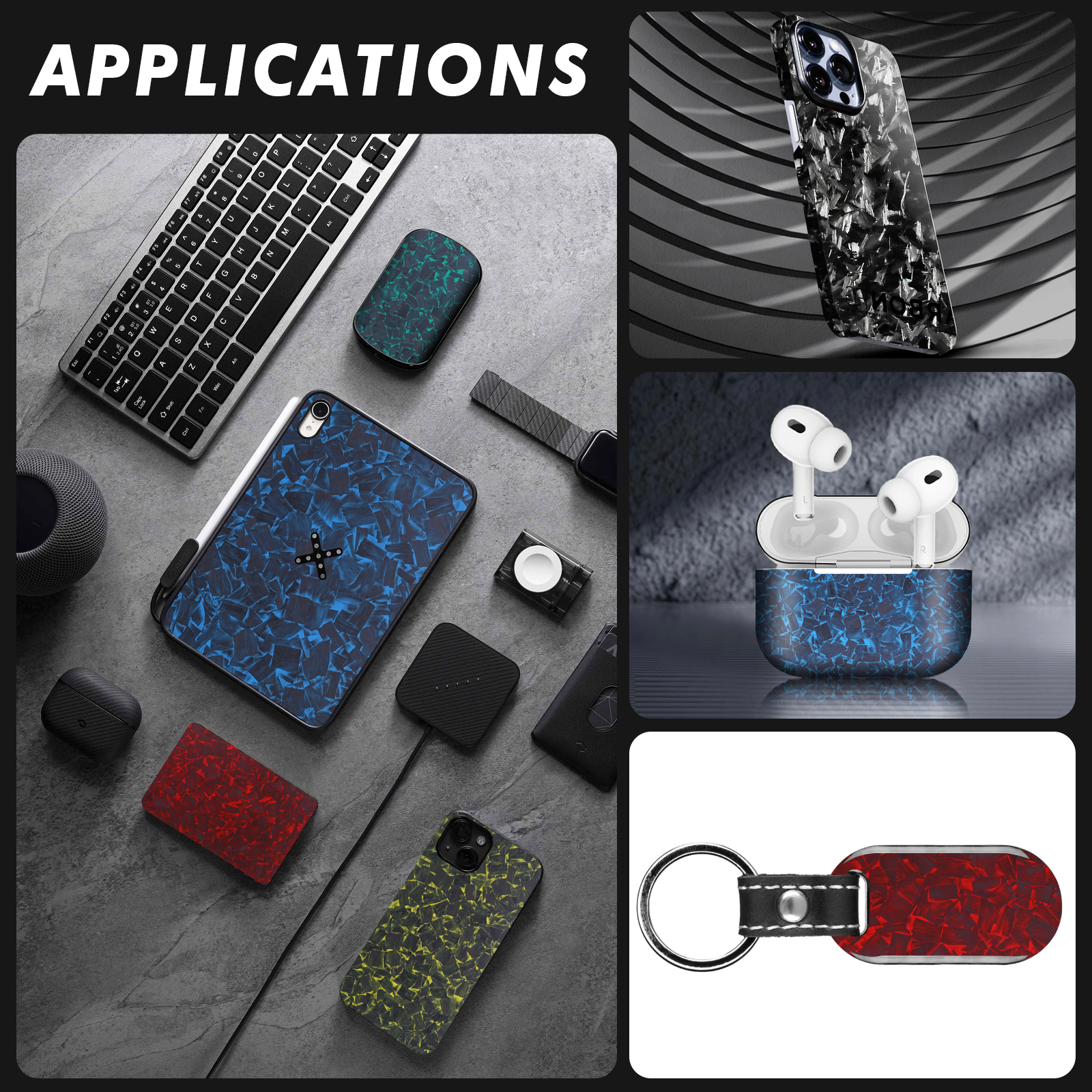 ARRIS Color Forged Pattern Carbon Fiber Sheet