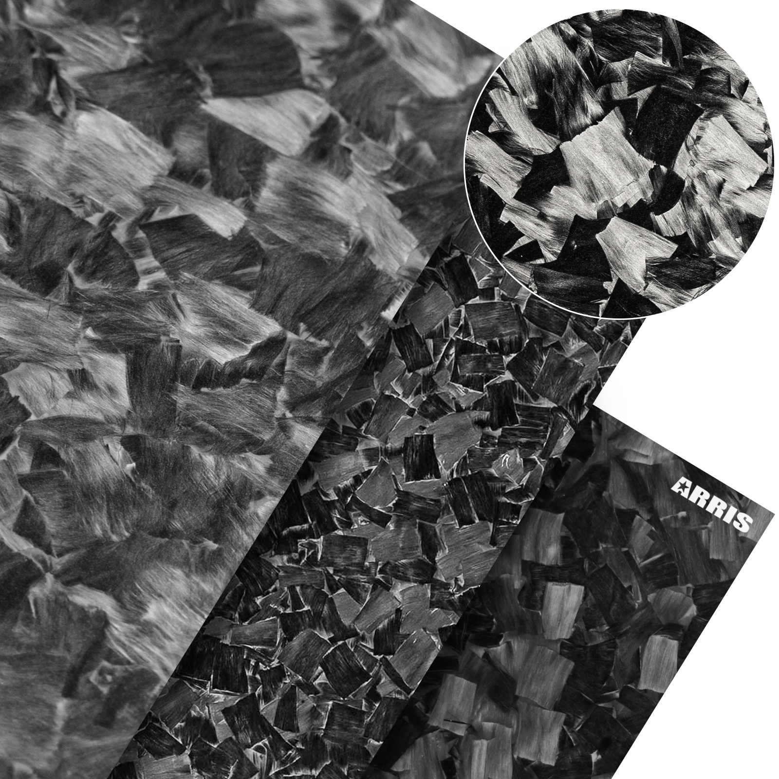 ARRIS Color Forged Pattern Carbon Fiber Sheet