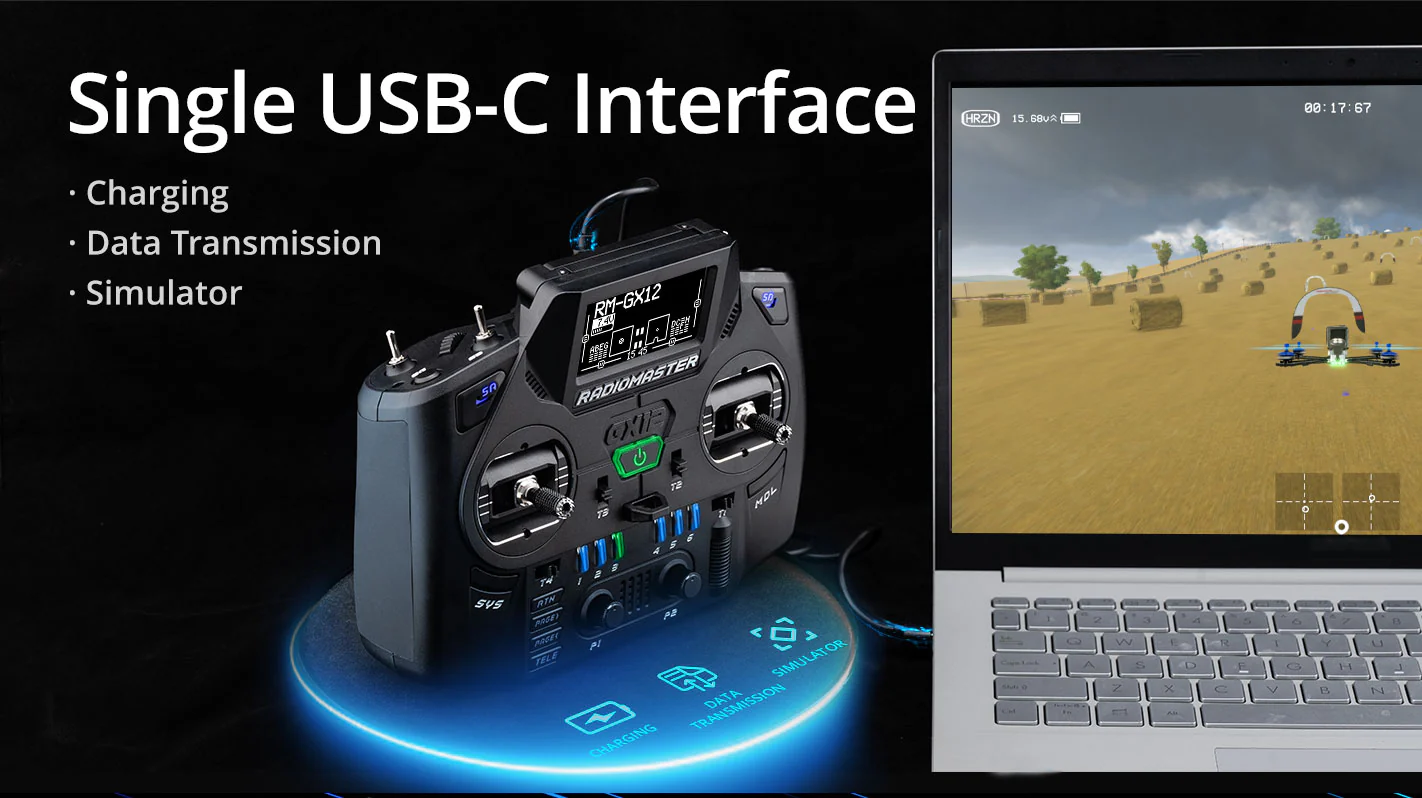 Radiomaster GX12 Dual-Band Gemini-X Radio Controller (M2) ELRS FCC