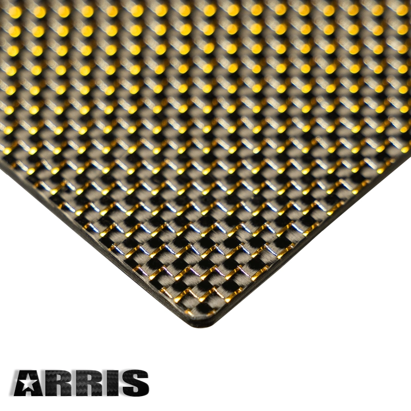 ARRIS 400x500mm 1-6mm Thickness Metallic Red/Blue/Yellow Colored 3K ...
