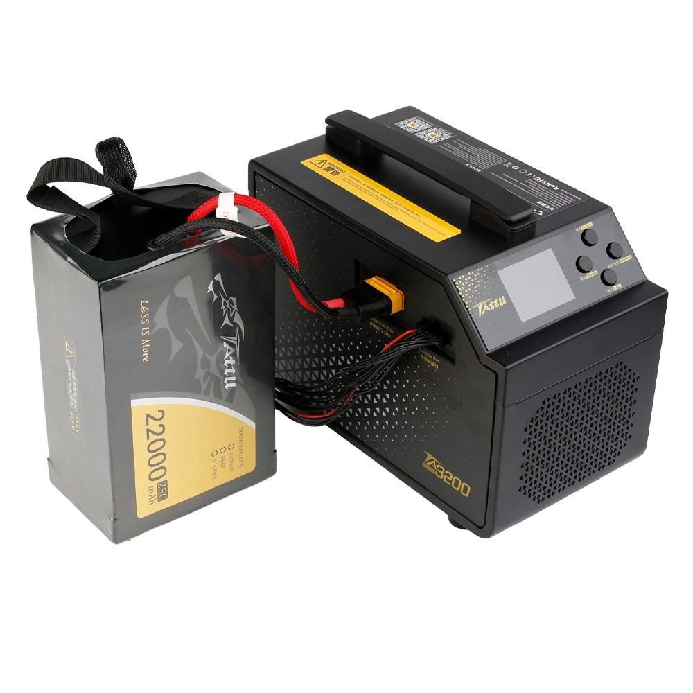 Tattu 12S 22000mAh 25C 44.4V LiPo Battery Soft Pack with Handle AS150U ...