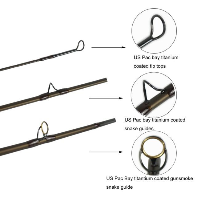 Aventik USA Rough Fish Series Best Travel Fly Fishing Rod 6wt 9'0'' 6pc ...