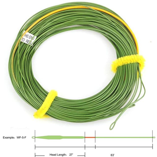 Fly line float fly line short head spey line 85FT weight forward fly line