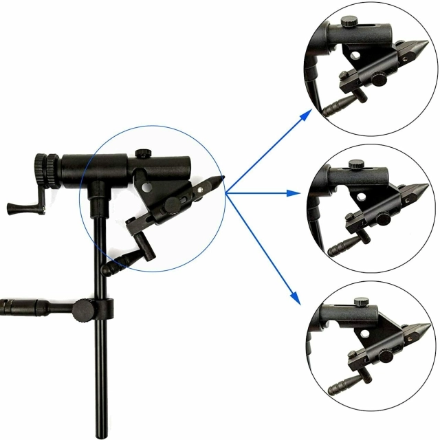 Rotary Fly Tying Vise with Jaw Balanced and Truly Extendable, Right ...