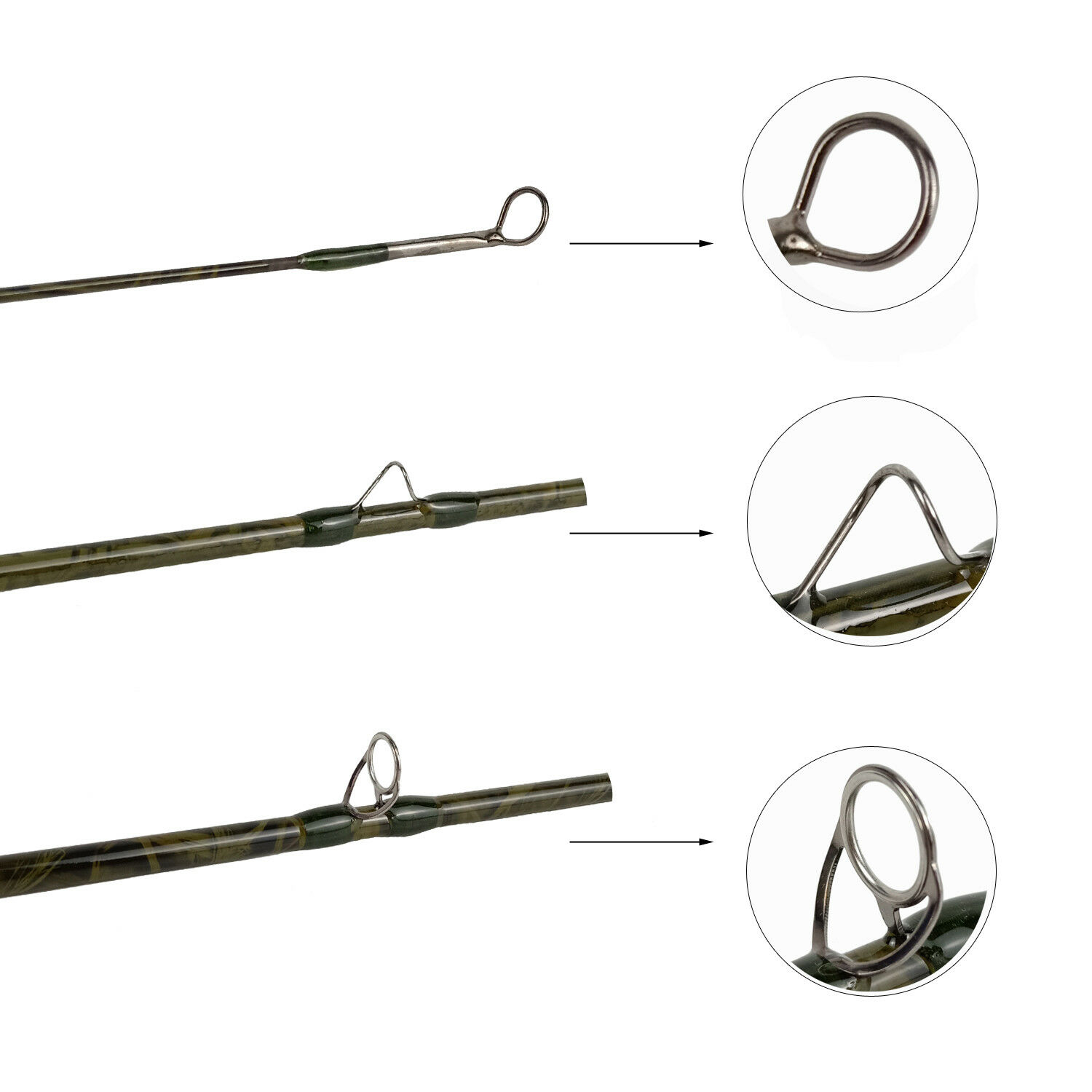 Aventik Voya Fly Fishing Rod Economic 6 Pieces-Made of 24T 100% Carbon ...