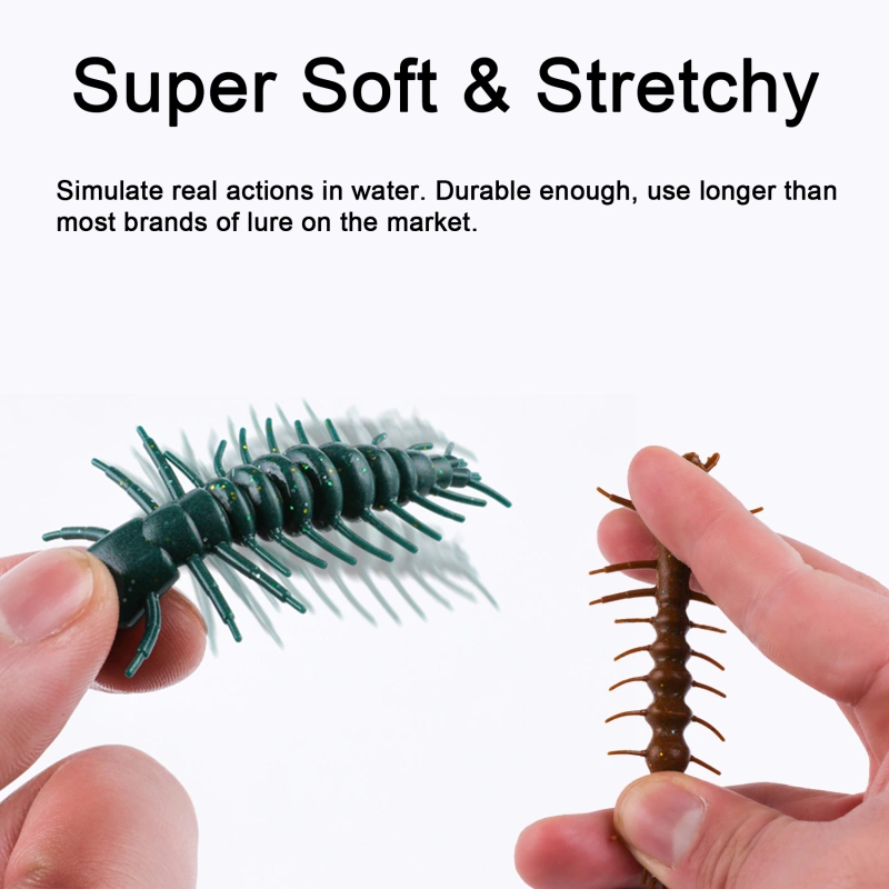 3" Hellgrammite Fishing Lures, Super Realistic Soft Plastic Fishing ...