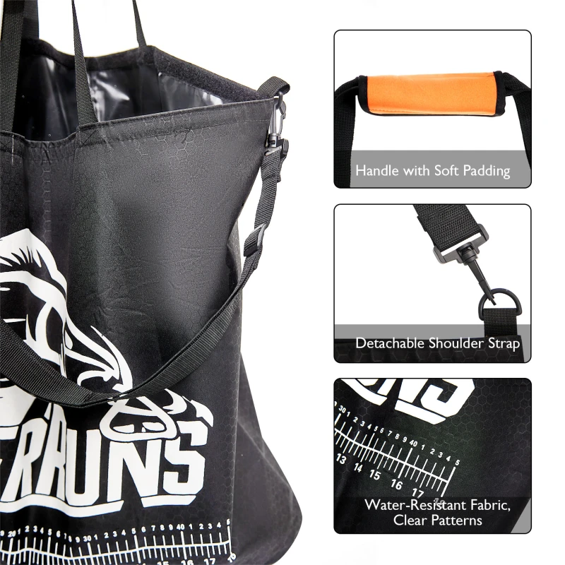 Heavy-Duty Fish Weigh-In Bag with Detachable Mesh Liner