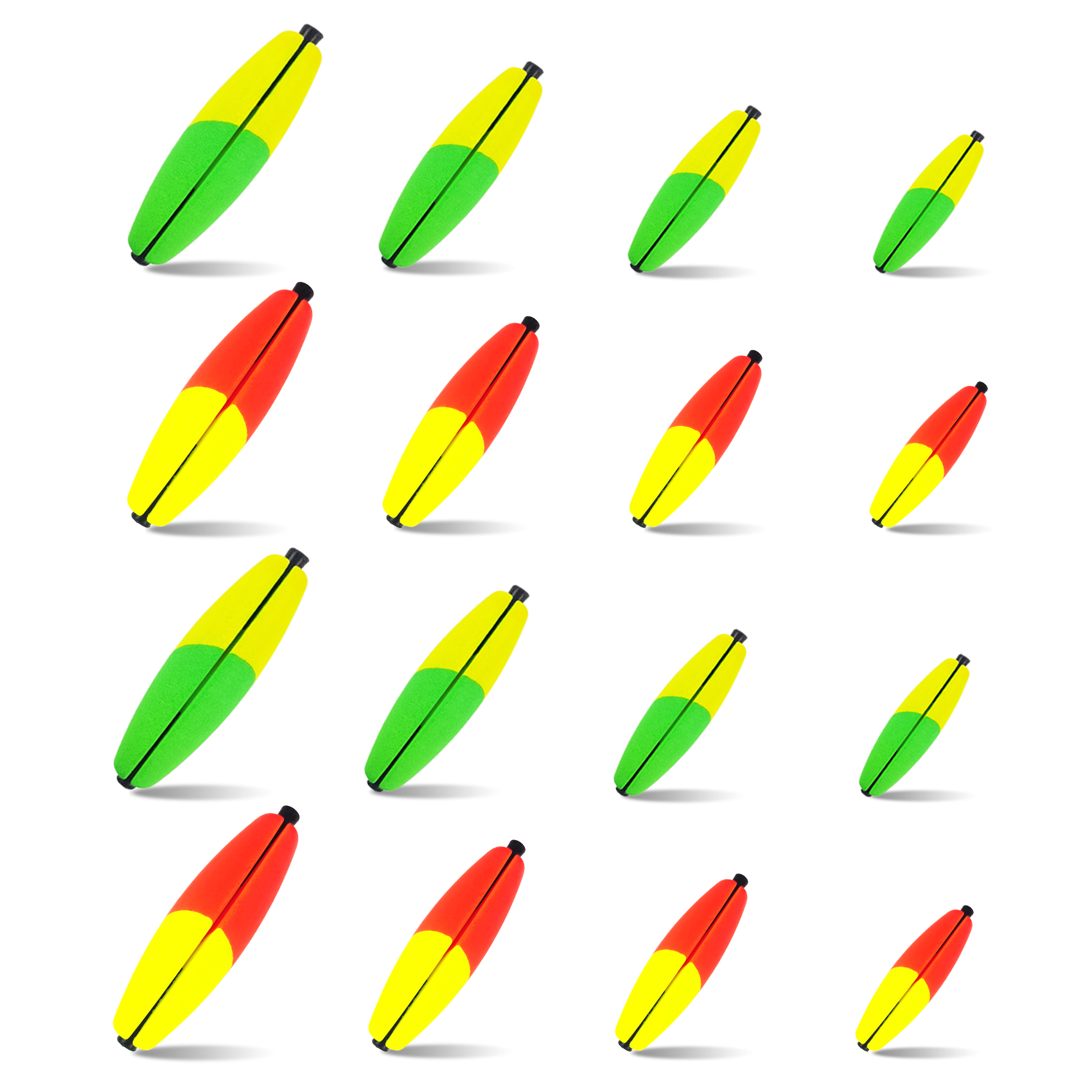 Peg Floats Slotted, Catfish Fishing Floats Slip Bobbers Cigar Foam ...