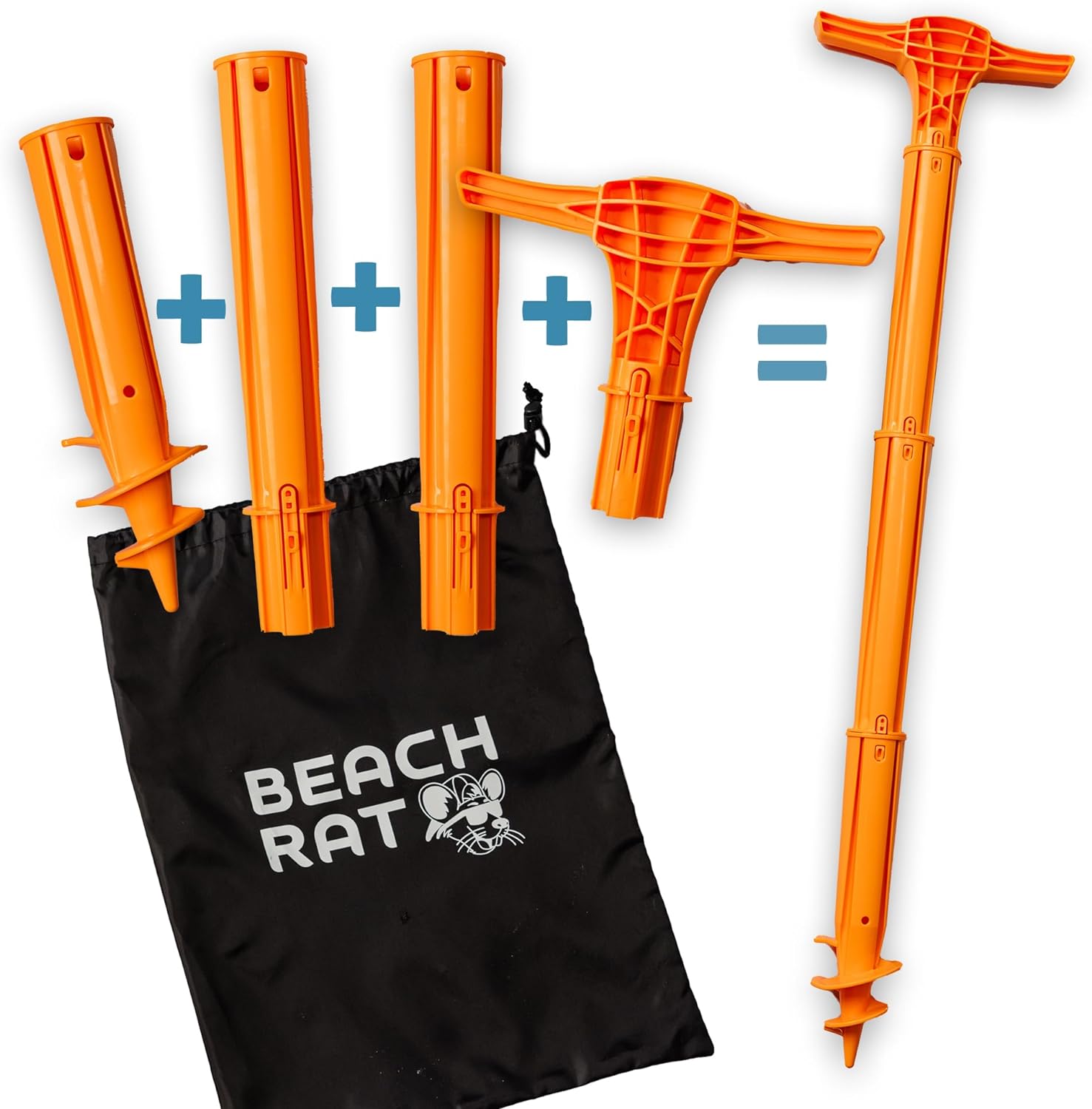 Beach Rat Force Anchor & Storage Bag - 4ft Jet Ski Anchor/Boat Anchor ...