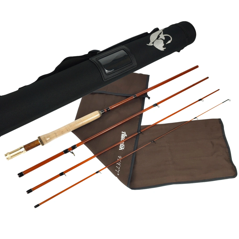 Aventik S-Glass 6-8ft 1/2/3/4/5/8wt Fly Rod-Ultra Light Medium Fast Action