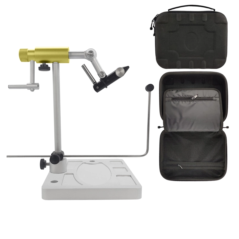 Riverruns Colorado Full Rotary Fly Tying Vise with a Hard Shell Vise ...