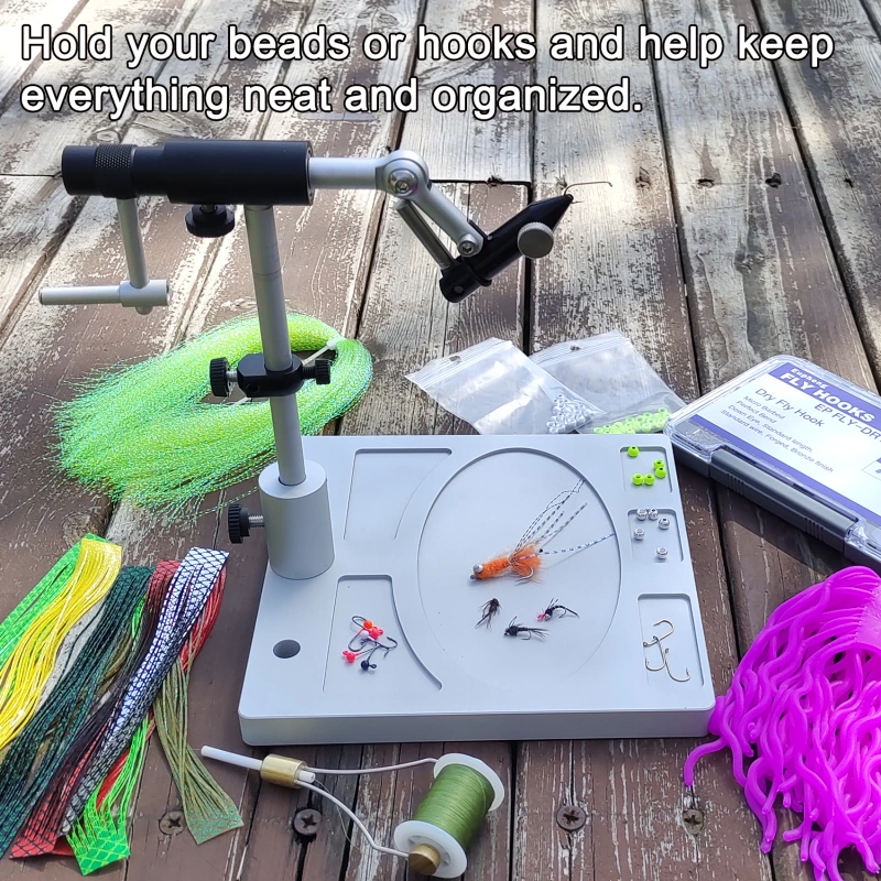 Riverruns Colorado Full Rotary Fly Tying Vise with a Hard Shell Vise ...