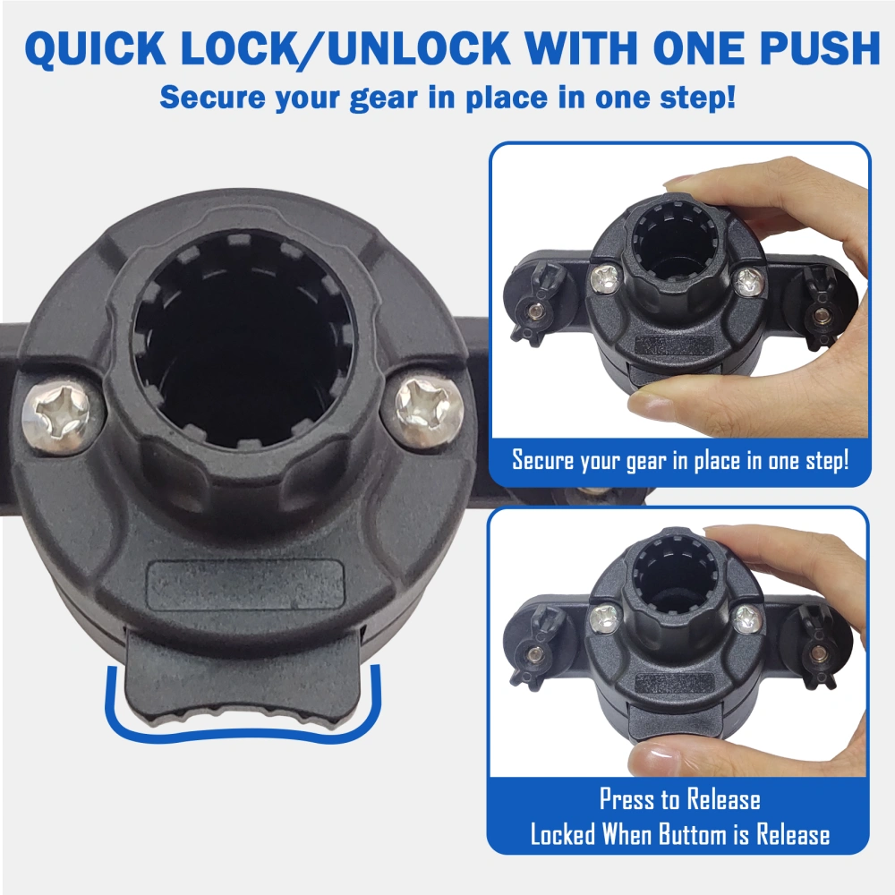 45-Degree for Gunnel Track Mount for Scotty Accessories, Fits Lund ...