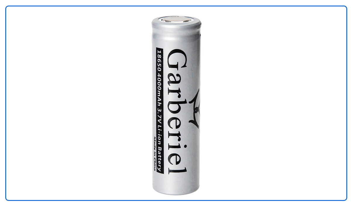 Garberiel Flat Top 4000mAh 18650 Battery Rechargeable 3.7V Lithium 1 PC